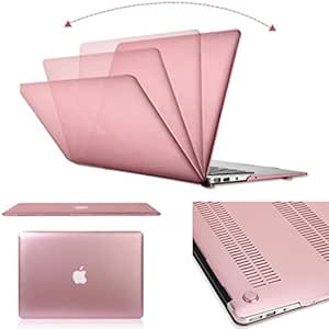 Amazon.com: Sygrand(TM) New Rose Gold Rubberized Laptop Case Cover for ...
