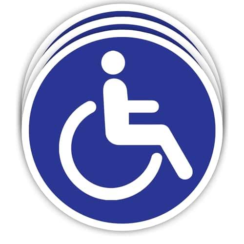Amazon.com: Handicap Signs Stickers Decal Tactical Disabled Wheelchair ...