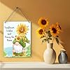 Amazon.com: Positive Sunflower Wall Door Decor, Sunflower Wishes Gnome ...