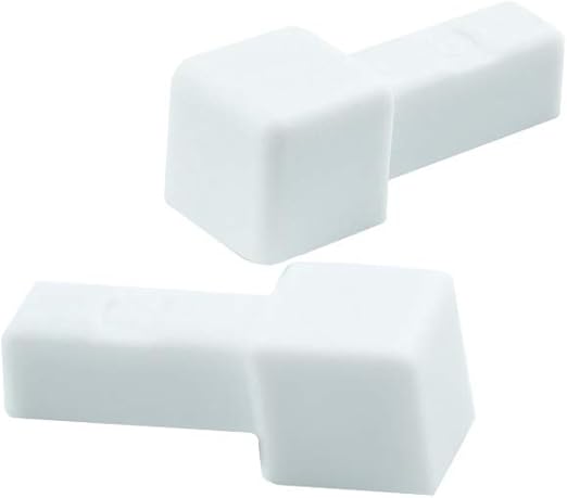 PVC Quadrat Fliesenschiene Fliesenprofil Kunststoff Schiene weiß matt ...