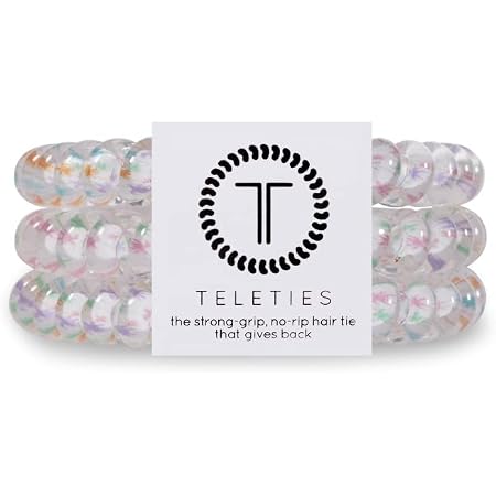 Amazon.com : TELETIES - Large Spiral Hair Coils - Rainbow Collection ...