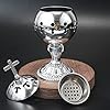 Amazon.com: Nazareth Store Silver Charcoal Incense Burner Catholic ...