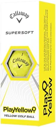 Amazon.com : Callaway Supersoft Play Yellow Golf Balls (3 per Sleeve ...