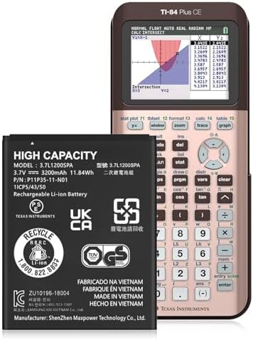 Amazon.com: Rechargeable Battery for TI Nspire/TI Nspire CAS, CX, CX ...