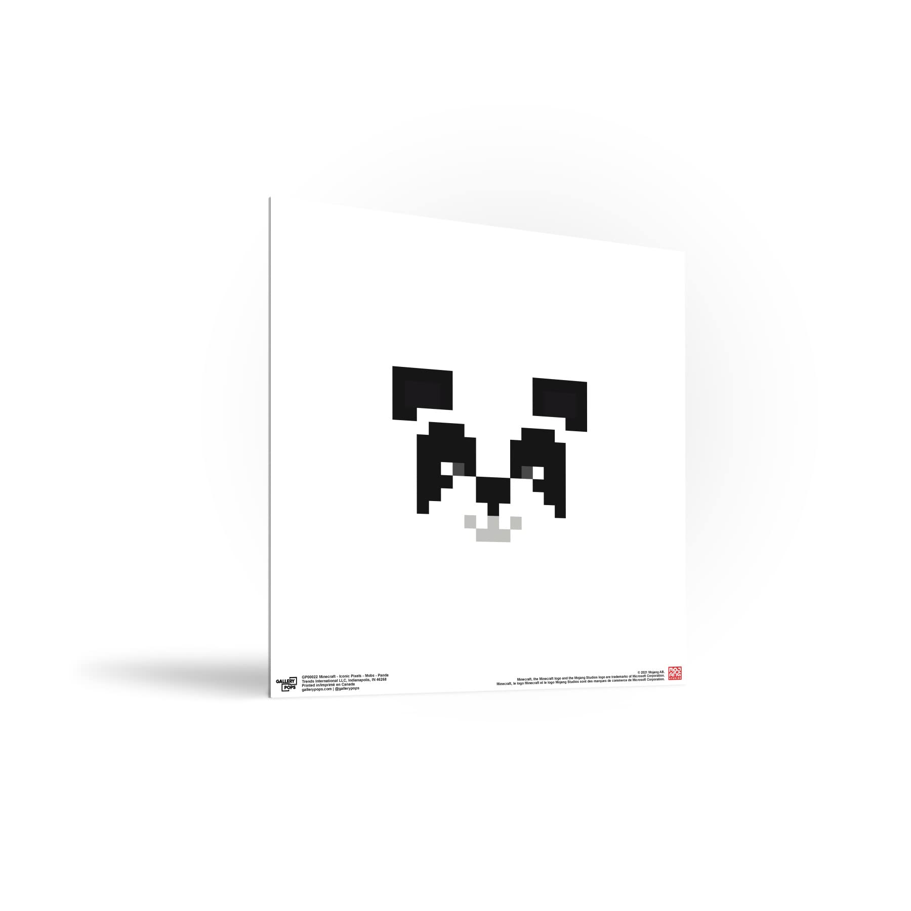 Griglia Pixel Art Panda Minecraft