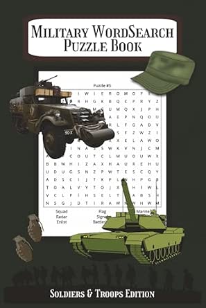Military Word Search Puzzle Book: Military Word Search for Adults ...