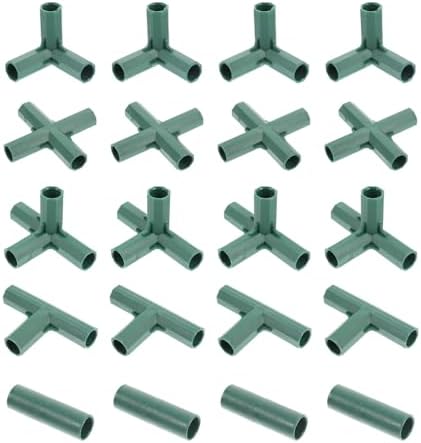 Amazon.com : 20Pcs Greenhouse Frame Building Connector, 5 Types Support ...