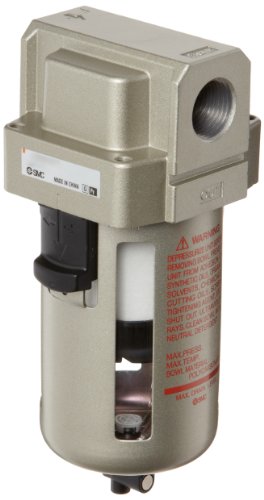 SMC AF40-F04 Compressed Air Filter, Removes Particulate, Polycarbonate ...