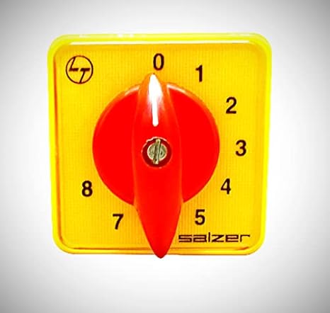 SALZER (L&T) Cam Operated Rotary Switch (Multistep) S6 B13 6Amps 1 Pole ...