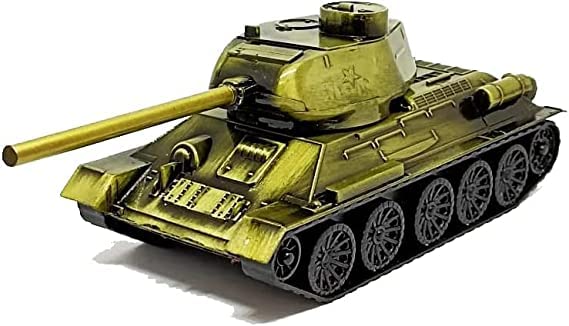 ARANRUPIN DECOR Retro Bronze Metal WWII Tank T34 85 Classic Model Toys ...