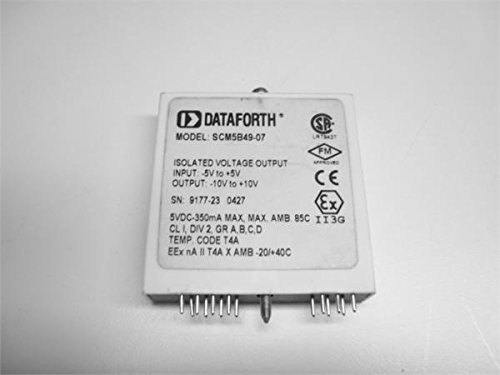 Dataforth Scm5b49-07 Input Module Wide Bandwith Isolated Voltage Input ...