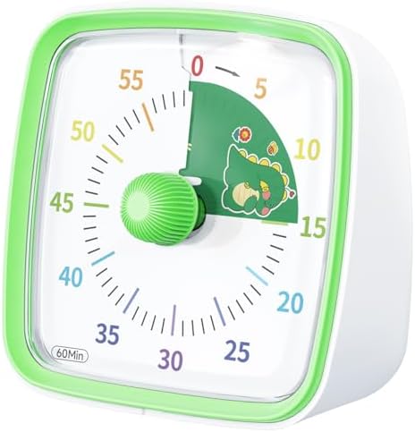Amazon.com: LIORQUE 60 Minute Visual Timer for Kids, Visual Countdown ...