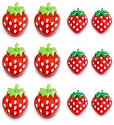 Amazon.com: Zreal 12Pcs 3D Strawberry Cute Fridge Magnets, Red ...