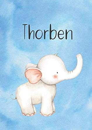 Thorben: DIN A4 • Liniert 100 Seiten • Personalisiertes Malbuch ...
