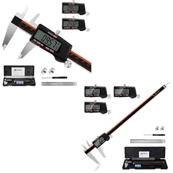 HARDELL Digital Caliper 6/12 Inch with Large LCD Screen，Calipers ...