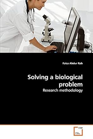 Solving a biological problem: Research methodology: Amazon.co.uk: Abdur ...