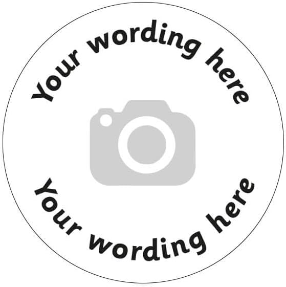 105 Personalised Customised Upload Your Own Image Stickers Reward 37mm ...