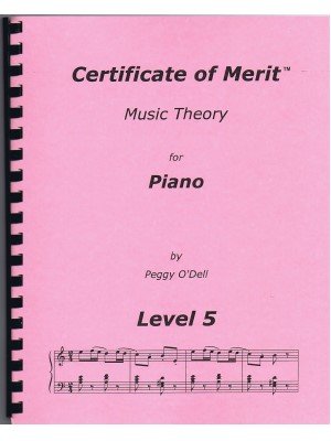 Certificate of Merit Music Theory for Piano Lv 5: PeggyO'dell: Amazon ...