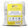 Amazon.com: Huck & Terry White T-Shirt Bag of Rags, 100% Recycled ...