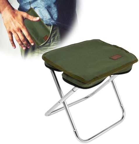 Folding Camping Stool, 11" Small Collapsible Stool for Adults, Portable ...