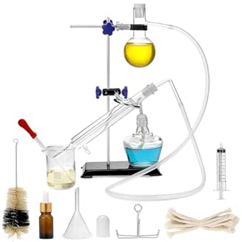 QWORK 12 Pieces 100 ML Home Distillation Apparatus Set - to Making ...