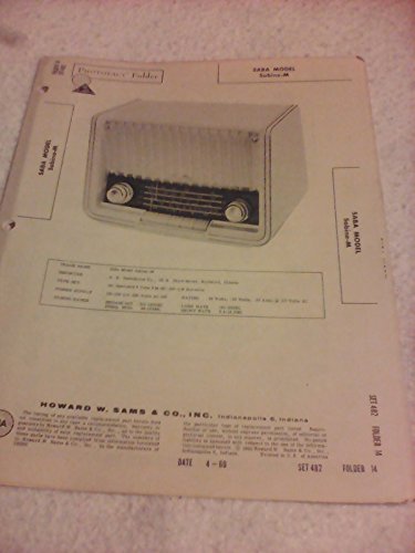 Saba Model Sabine-M PHOTOFACT set 482 folder 14: HOWARD W. SAMS: Amazon ...