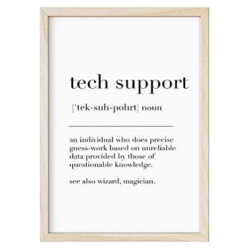 Amazon.com: Tech Support, Tech Support Print, Tech Support Poster, Tech ...