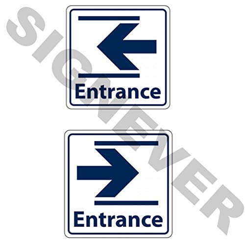 SIGN EVER Left Right Entrance Sign Boards Combo Pack For Office ...