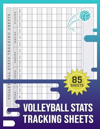 Volleyball Stats Tracking Sheets: Track Up To 85 Games | Divided up By ...