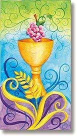 Amazon.com: Stained Glass Chalice Banner 3 x 6' H - Christian Brands ...
