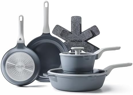 Amazon.com: PekGema Ceramic Pots and Pans Set, Non Stick Cookware Sets ...