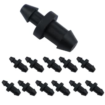 Amazon.com : Bntyok 12 Pcs Drip Irrigation 1/4" Barbed Tubing End Plugs Universal Barbed ...
