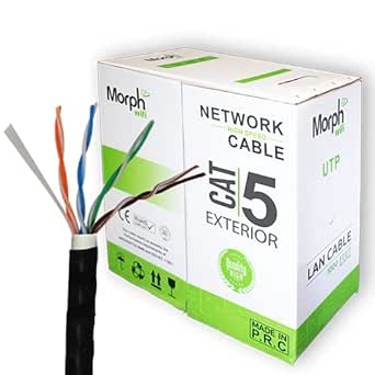 Cable UTP Morph Wifi para Exterior Cat 5E, Bobina de 305 Mts : Amazon ...