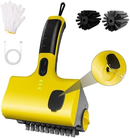 Cordless Electric Grill Cleaning Brush, 2600mAh Electric Barbecue Brush ...
