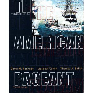 Amazon.com: The American Pageant: A History of the Republic, Vol. 1: ...