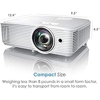 Amazon.com: Optoma EH412ST Short Throw 1080P HDR Professional Projector ...
