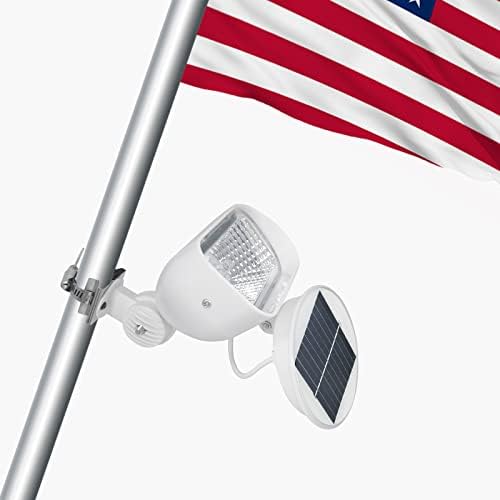 Amazon.com: Solar Flag Pole Light, 4 Super Large & Bright Led Lights ...