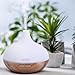 ASAKUKI 300ML Essential Oil Diffuser, Wood Grain BPA-Free Whisper Quiet ...