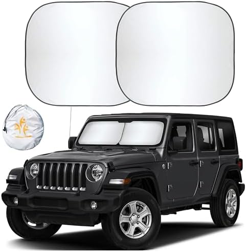 Amazon.com: EzyShade Windshield Sun Shade for Jeep with Shield-X ...