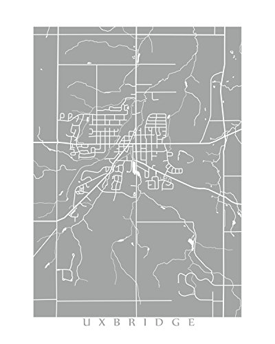 Amazon.com: Uxbridge Map Print : Home & Kitchen