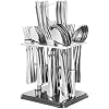Amazon.com | 30 Pcs Stainless Steel Silverware Set with Stand, Hanging ...