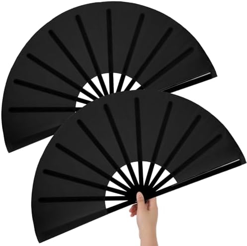 Amazon.com: AMQTSLM LED Glowing Folding Fan, Colorful Chinese Hand Held ...