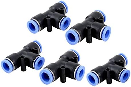 PMW T Joint Connector - Pneumatic Air Pipe Fitting - Pack of 5 (6 mm ...