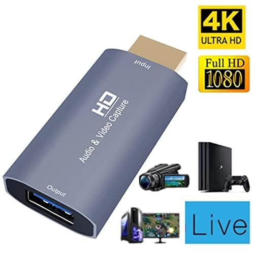 MICROWARE 4K Video Capture Card for HDMI-Compatible Male to USB Female ...