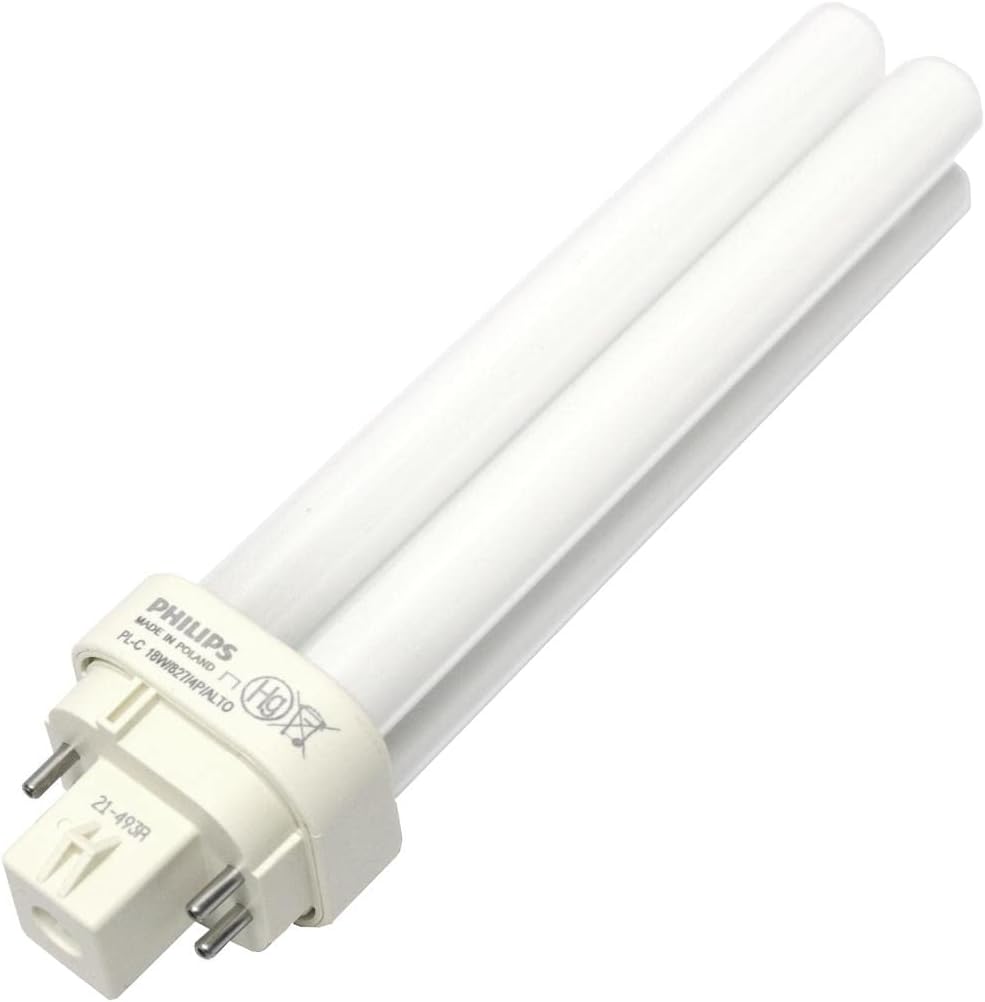 Philips Fluorescent Light Bulb, 1200 Lumen, PL-C 4 P, 18 W - Amazon.com