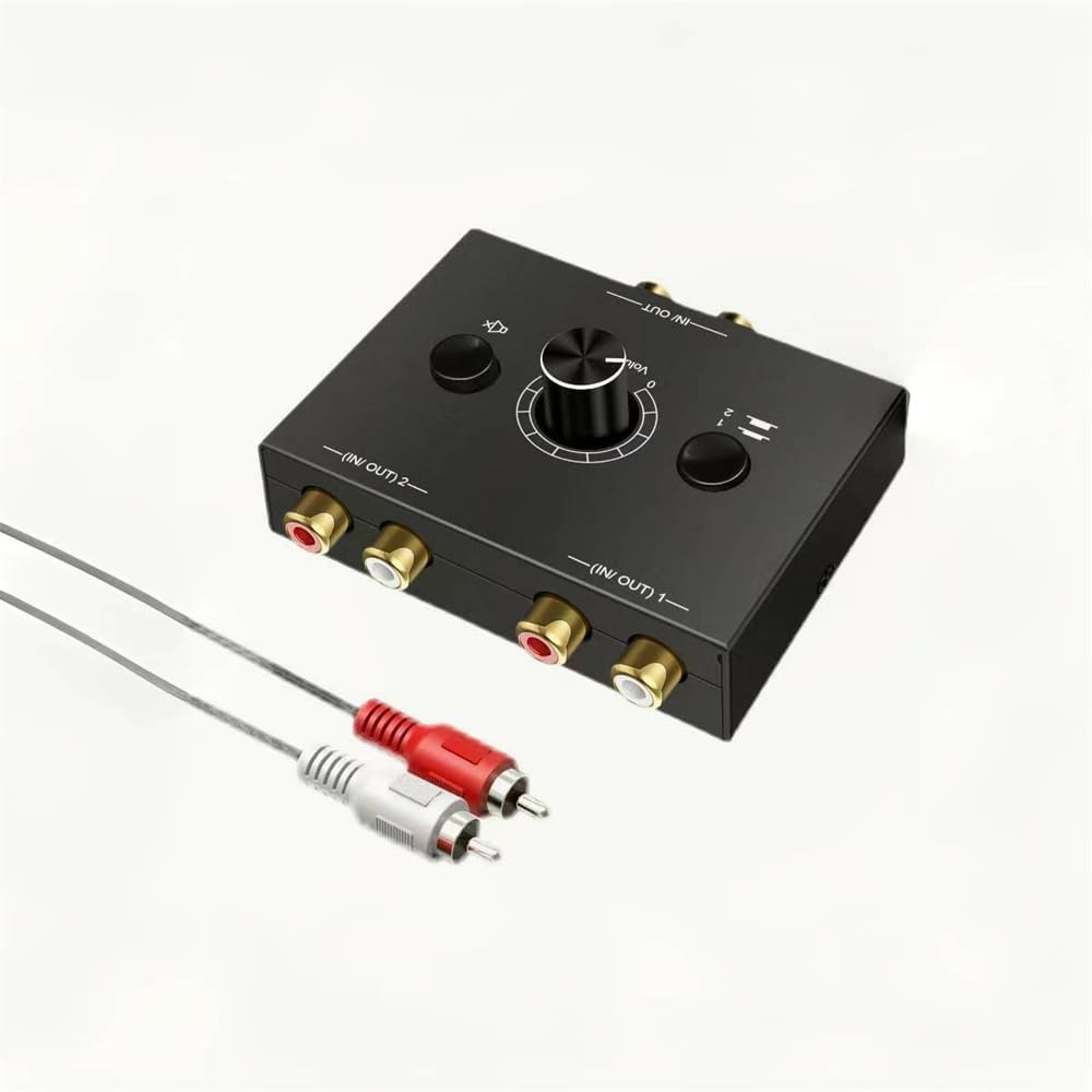Amazon.com: RCA Stereo Audio Switcher R/L Audio Selector Splitter 2(1 ...