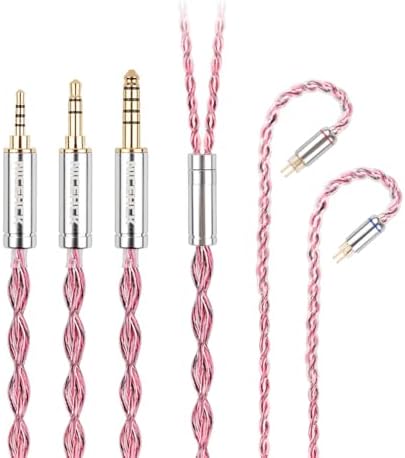 Amazon.com: NICEHCK IcyMoon IEM Cable, 16 Core OCC+Silver Plated OFC ...