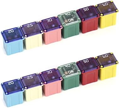 Gebildet 12pcs 12V-24V Automotive Low Profile Jcase Box Shaped Assorted ...