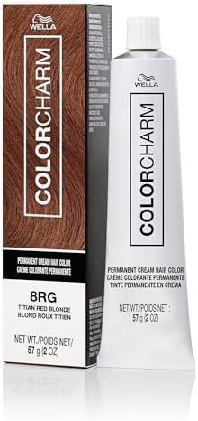 Amazon.com: COLORCHARM Permanent Cream Hair Color, 8RG Titian Red ...