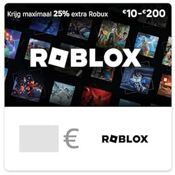 Roblox Cadeaubon - €10 - Roblox - per e-mail : Amazon.nl: Cadeaubonnen